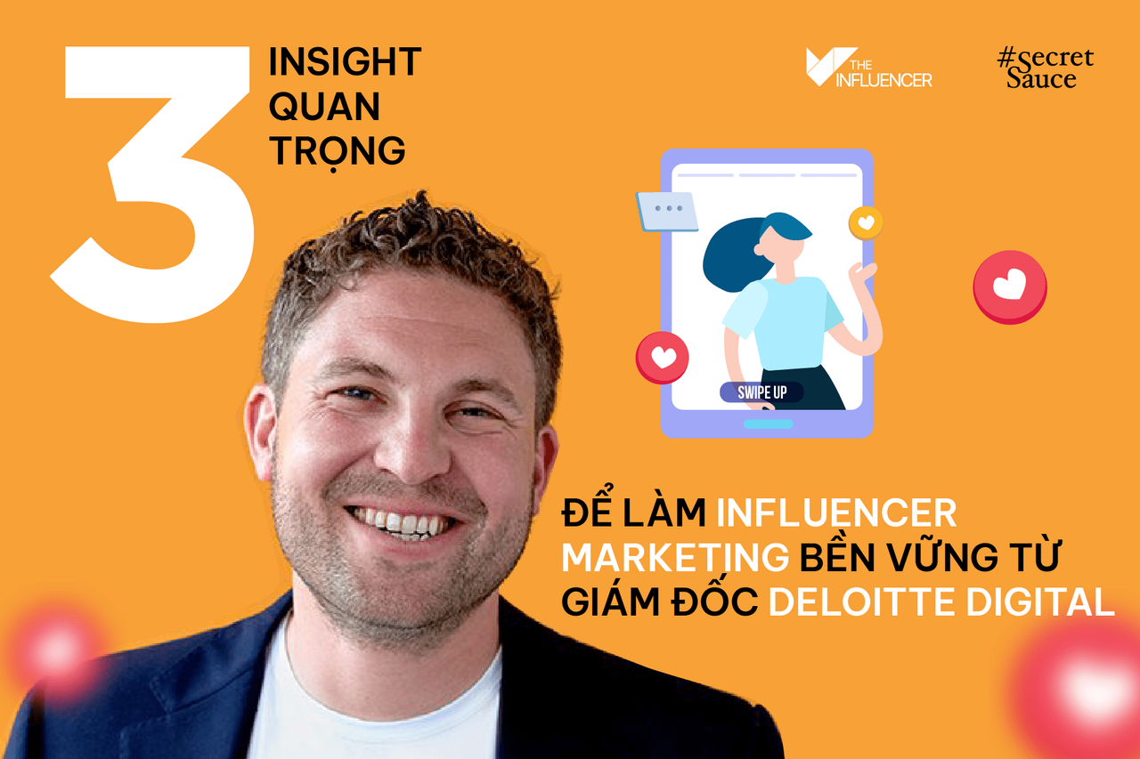 #SecretSauce: 3 insight quan trọng để làm influencer marketing bền vững từ Giám đốc Deloitte Digital